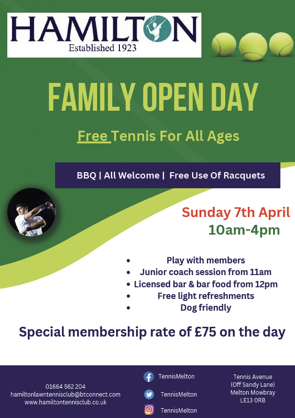 What’s Happening at The Hamilton? – Hamilton Tennis Club